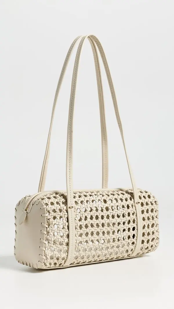 Madewell The Brioche Mini Shoulder Bag In Woven Leather