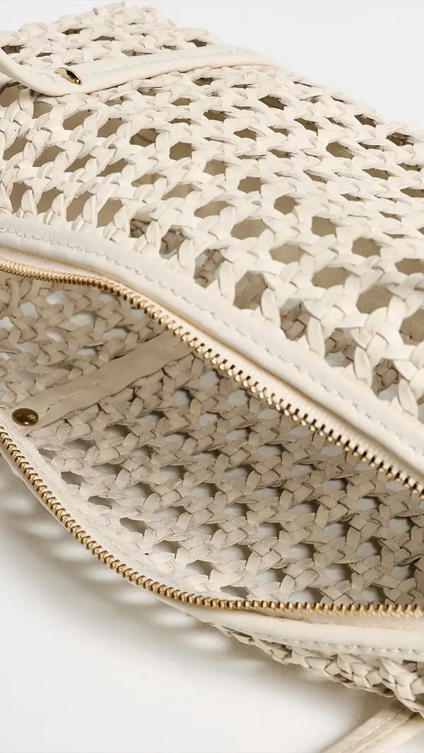 Madewell The Brioche Mini Shoulder Bag In Woven Leather