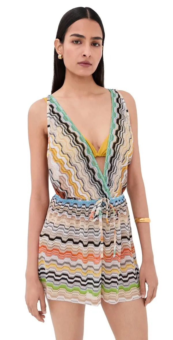 Missoni Short Cover Up Jumpsuit - Smsnp-multi