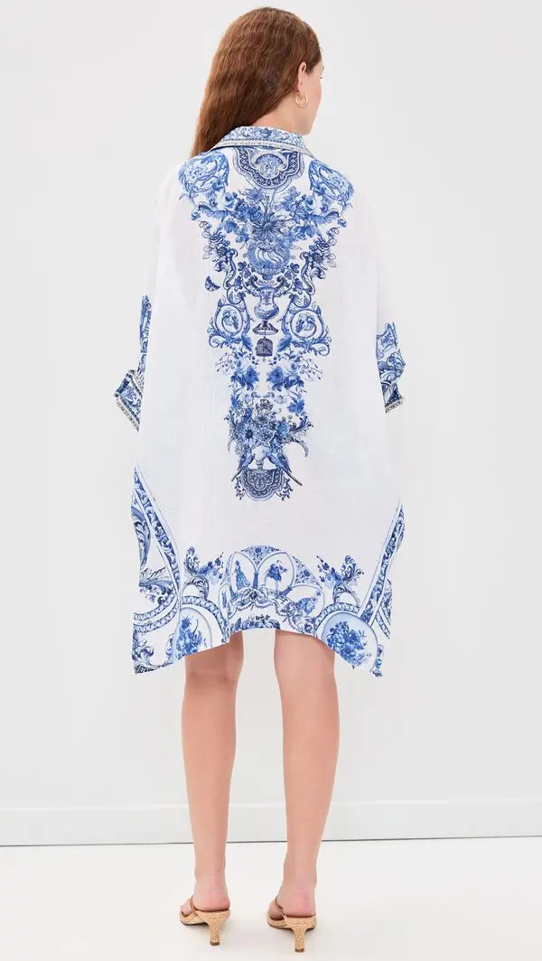 Camilla Wide Body Collared Kaftan