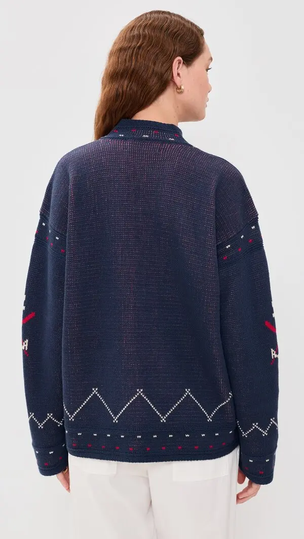 The Great. The Fisherman Lace Up Pullover