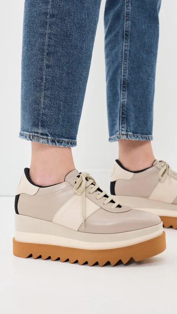 Stella McCartney Sneakelyse Grainy Eco Alter Mat + Suede W/ Micro Outsole
