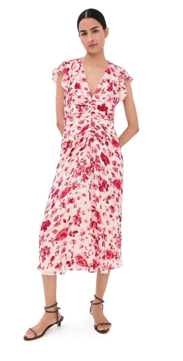 Isabel Marant Étoile Lyndsay Dress - Ecru/pink