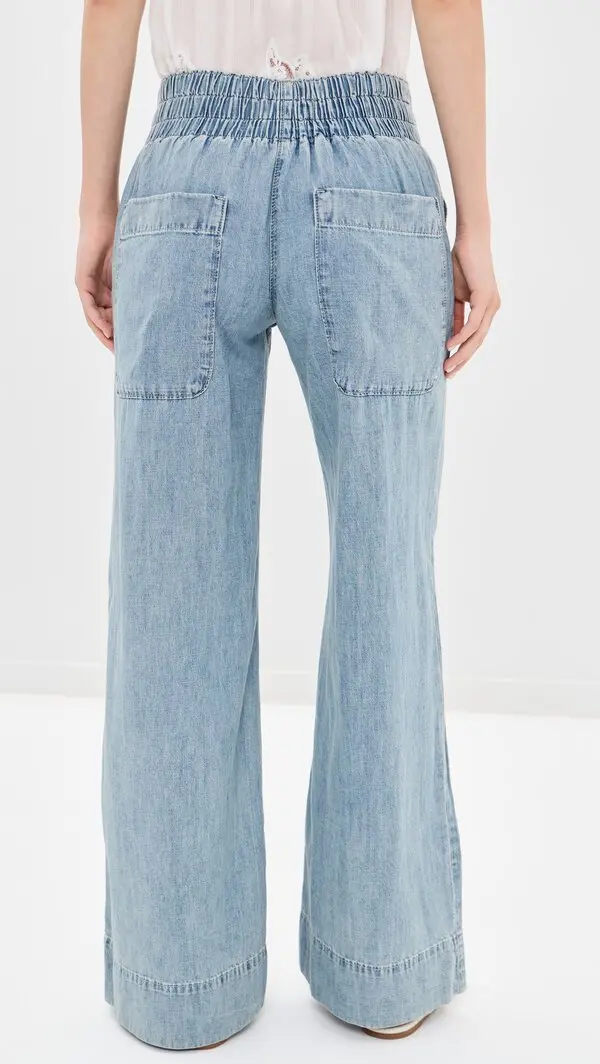 Free People Breezy Denim Pull On Jeans
