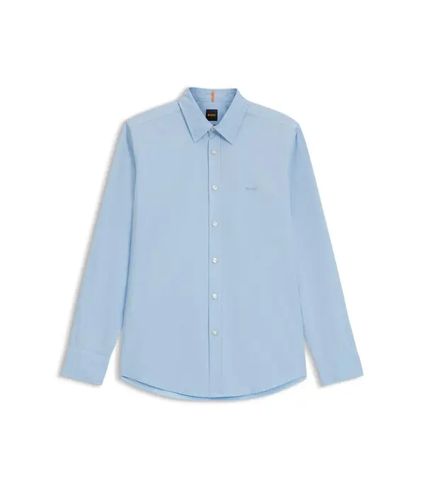 BOSS Regular-fit Shirt In Cotton Poplin
