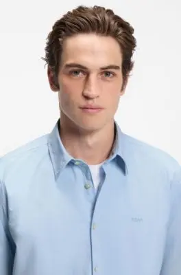 BOSS Regular-fit Shirt In Cotton Poplin
