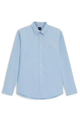BOSS Regular-fit Shirt In Cotton Poplin