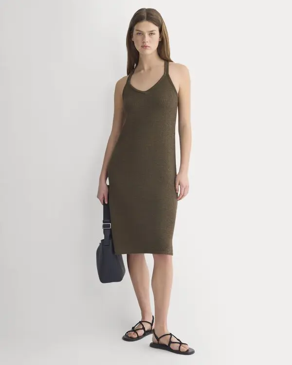 Everlane Racerback Midi Sweater Dress - Beech