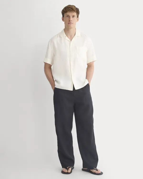 Everlane Linen Easy Pant 2.0 - Black
