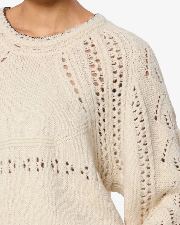 MARANT ETOILE Luce Openwork Wool Pullover