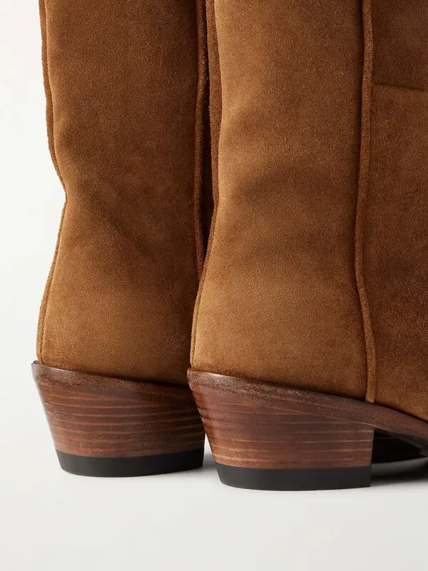Khaite Clive Suede Knee Boots