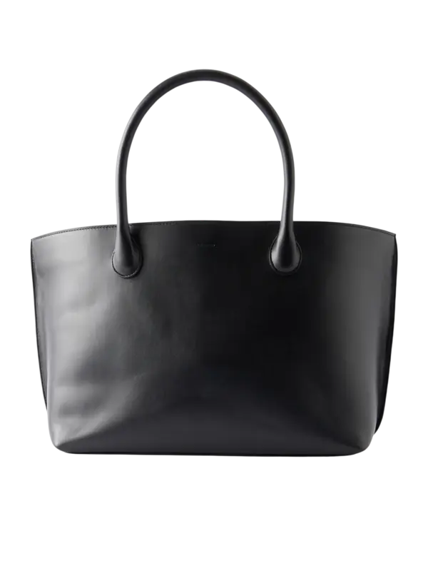 LIÉ STUDIO The Grace Leather Tote - Black
