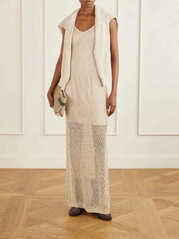 Brunello Cucinelli Suede Beaded Ankle Boots
