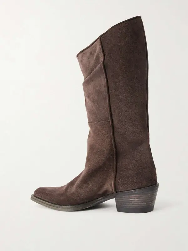 Khaite Clive Suede Knee Boots