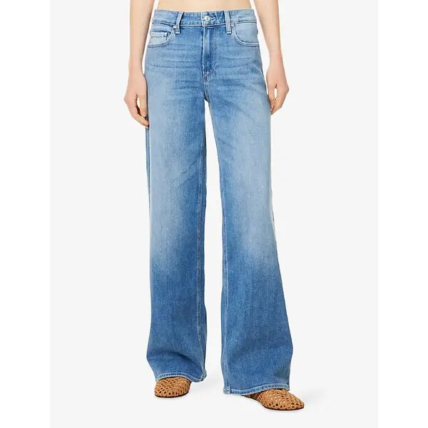 Paige Tatum Wide-leg Denim Jeans