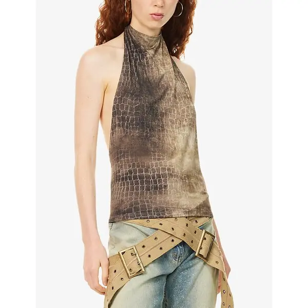 JADED LONDON Zene Backless Woven Top