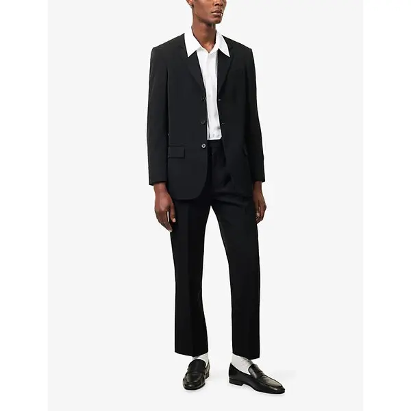 THE ROW Tim Straight-leg Wool Trousers