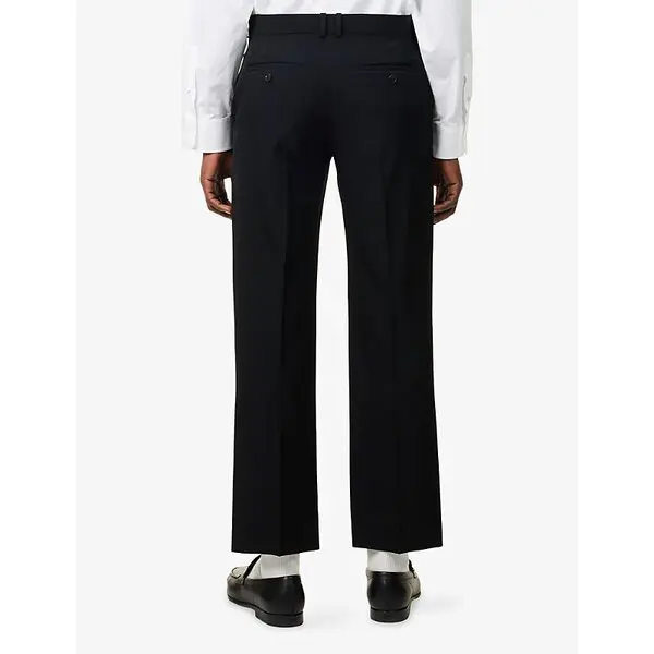 THE ROW Tim Straight-leg Wool Trousers