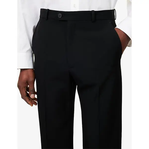 THE ROW Tim Straight-leg Wool Trousers