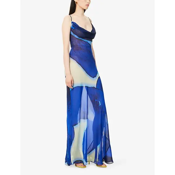 RAT AND BOA Aralia Floral Woven Maxi Dress