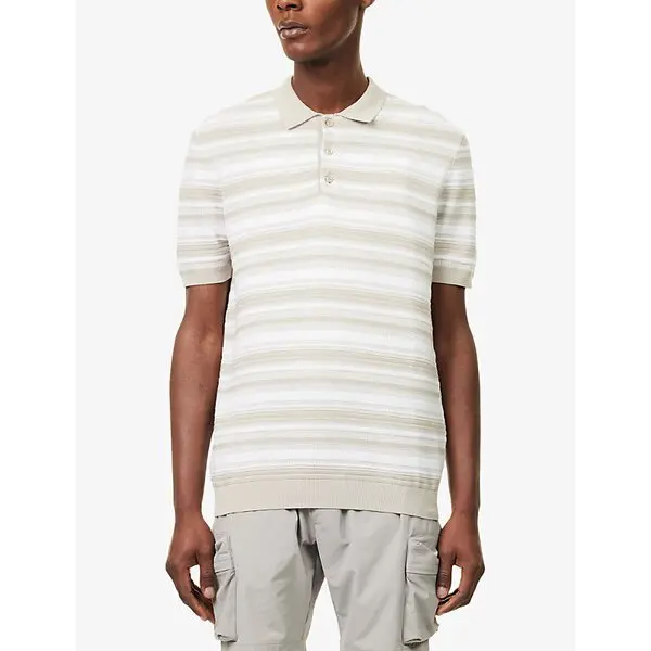 ARNE Bellano Short-sleeve Cotton Knitted Polo Shirt