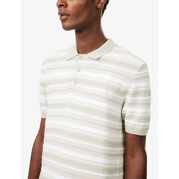 ARNE Bellano Short-sleeve Cotton Knitted Polo Shirt