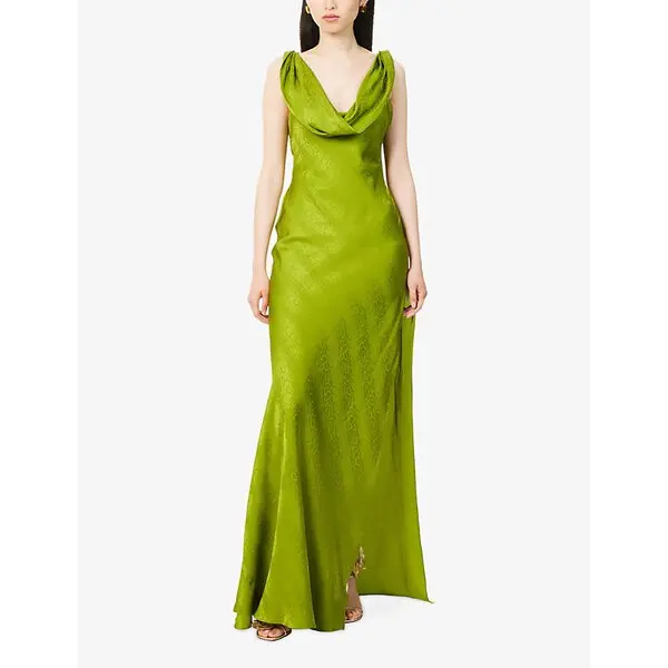 RAT AND BOA Navarra Printed Silk Maxi Dress