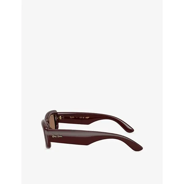 Ray-ban Rb4944 Rectangle-frame Acetate Sunglasses