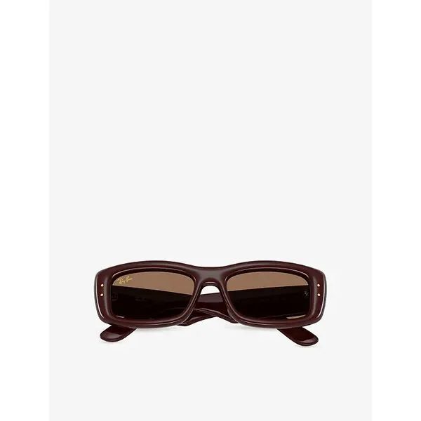 Ray-ban Rb4944 Rectangle-frame Acetate Sunglasses
