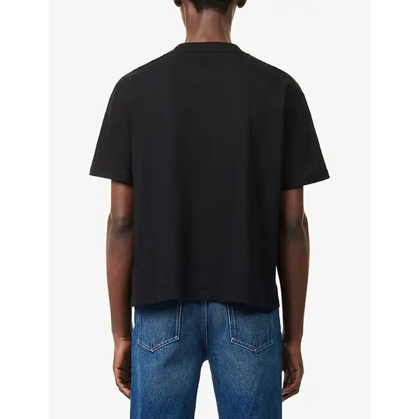 THE ROW Madoc Crewneck Cotton T-shirt - Black