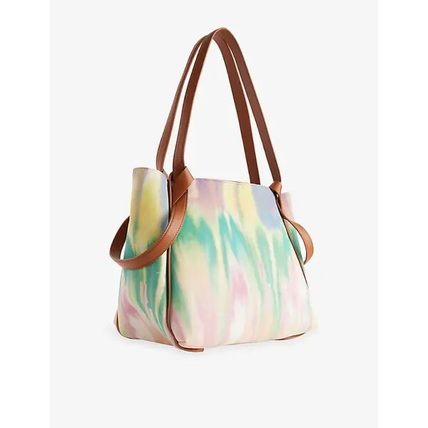 CHRISTIAN LOUBOUTIN Bettina Small Tie Dye Canvas Tote Bag - Multi/cuoio