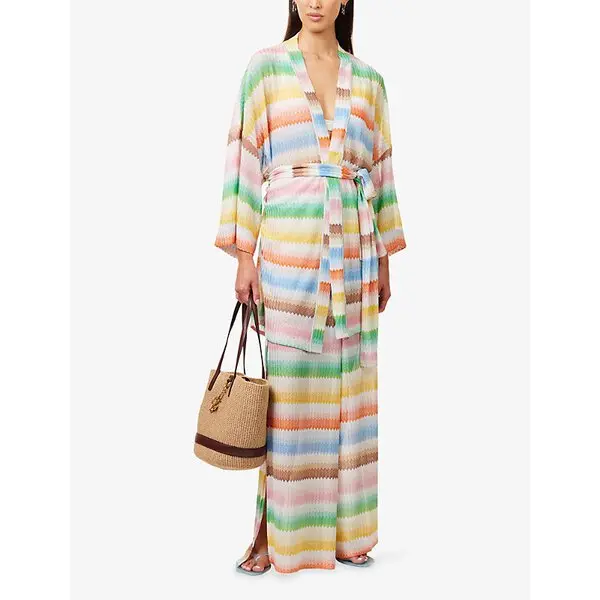 Missoni Wrap-over Kimono Knitted Cover-up