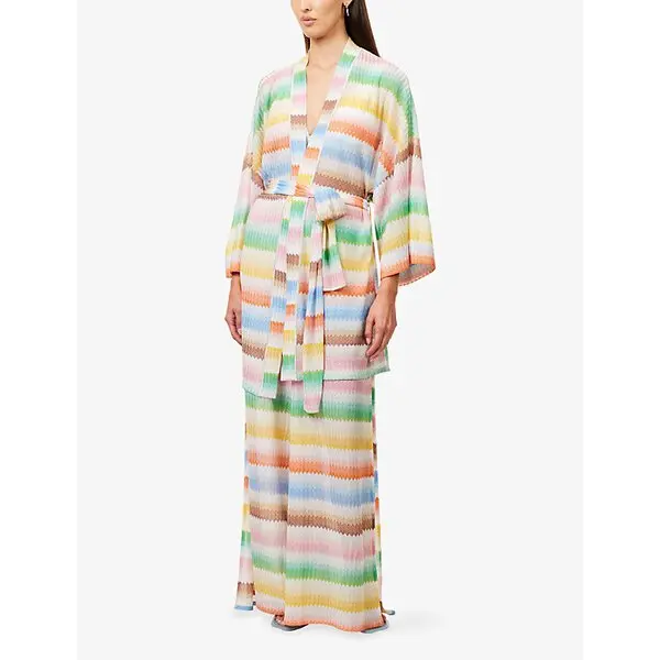 Missoni Wrap-over Kimono Knitted Cover-up