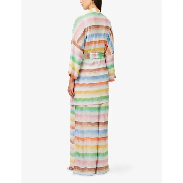 Missoni Wrap-over Kimono Knitted Cover-up