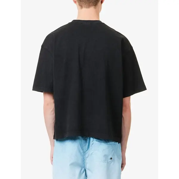 DAILY PAPER Shield Helmet Graphic-print Cotton T-shirt