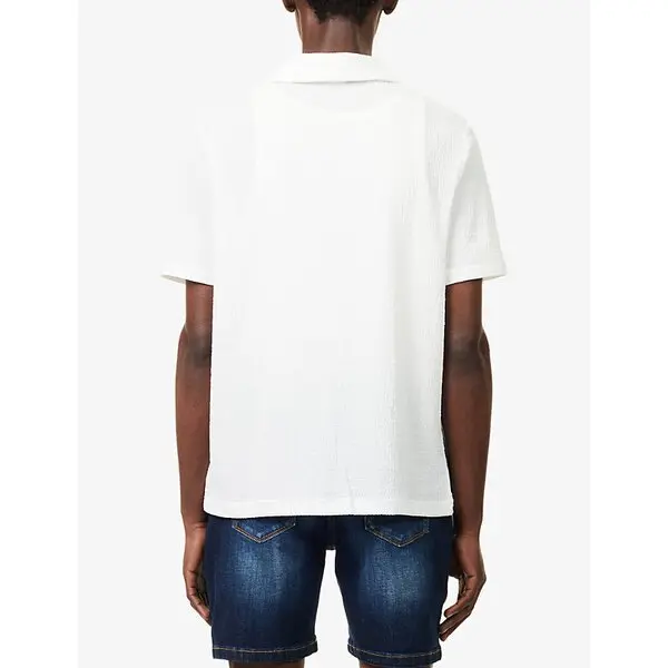ARNE Beach Textured Stretch-woven Shirt Xxl
