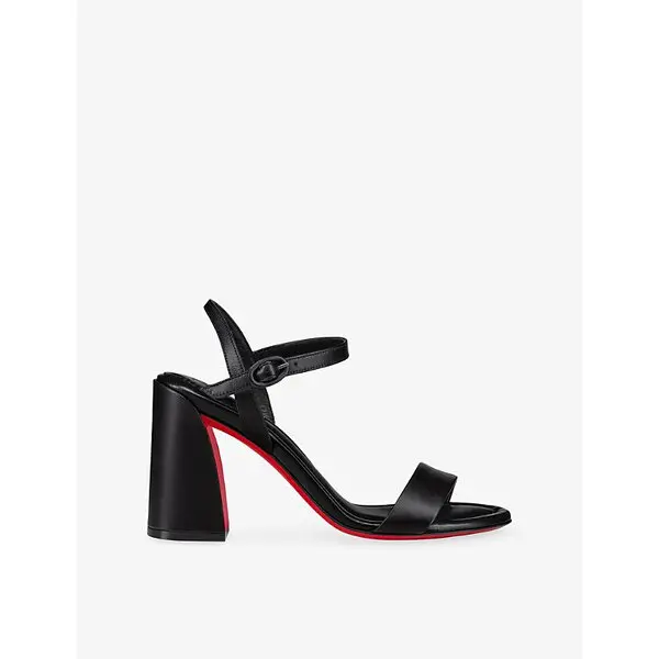 CHRISTIAN LOUBOUTIN Jane 85 Leather Sandals - Black
