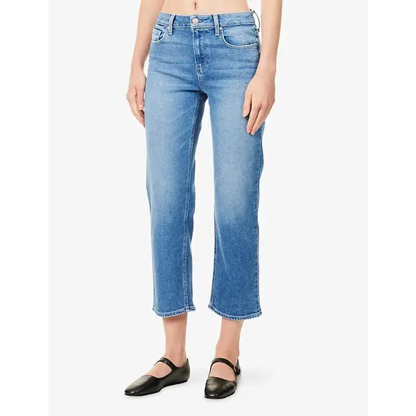 Paige Mason Ankle Straight-leg Cotton Denim Jeans - Eames