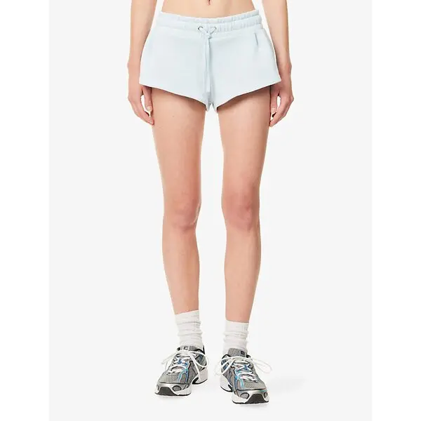 Bo+tee Logo-embroidered Cotton-jersey Sweat Shorts