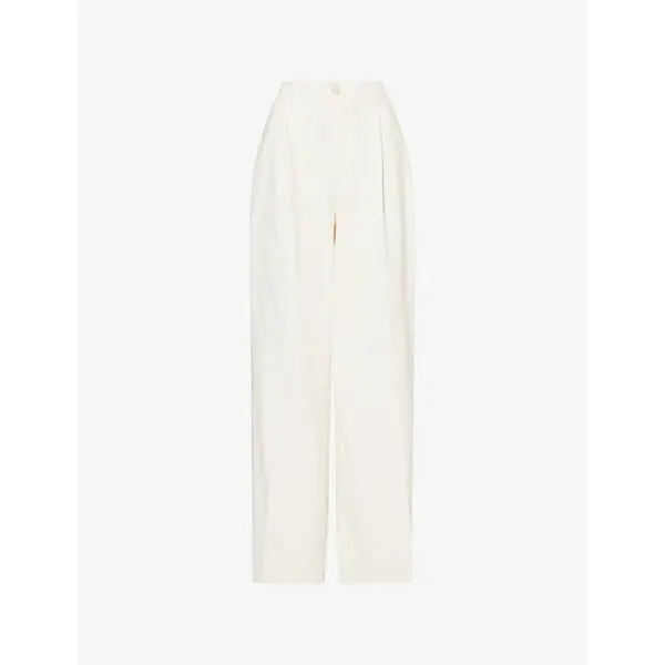Paige Westin Wide-leg Woven Trousers - Bone