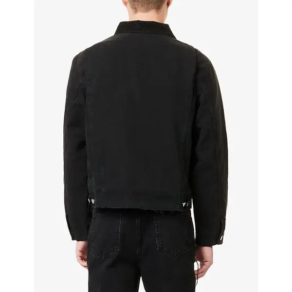 REPRESENT Corduroy-collar Distressed Cotton Work Jacket