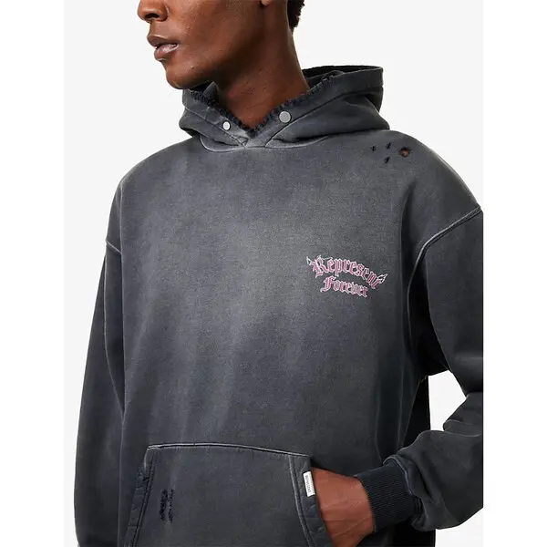 REPRESENT Duality Logo-print Cotton Hoody