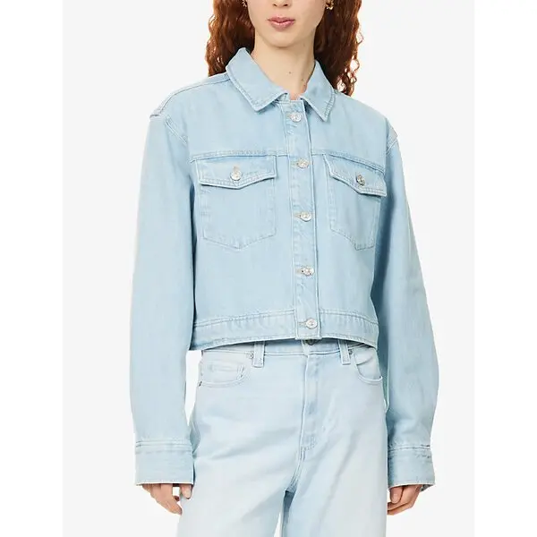 Paige Michele Cropped Denim Jacket