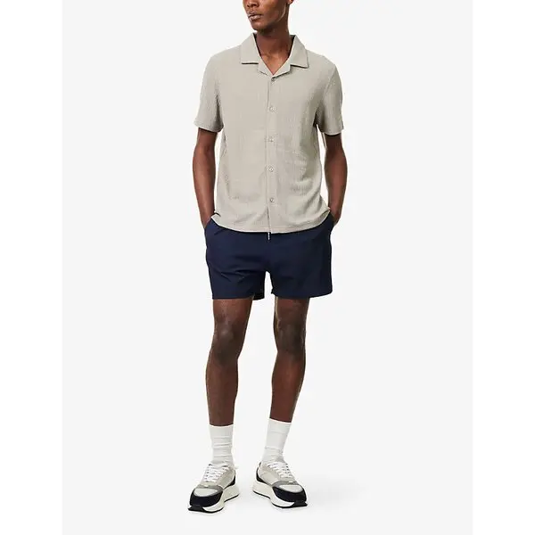 ARNE Beach Textured Stretch-woven Shirt&nbsp