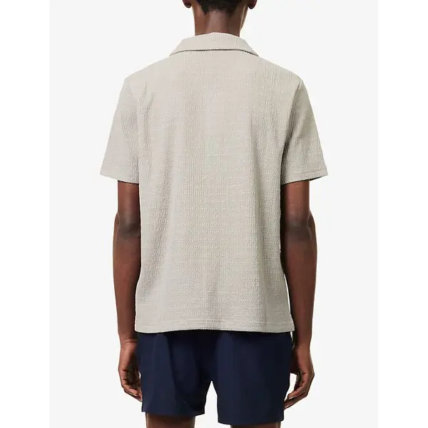 ARNE Beach Textured Stretch-woven Shirt&nbsp