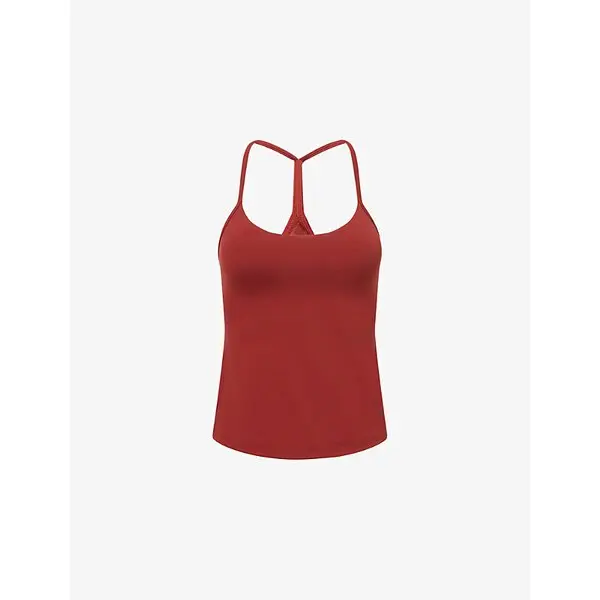 Lululemon Flow Y Light-support Tank Top - Cranberry Charm