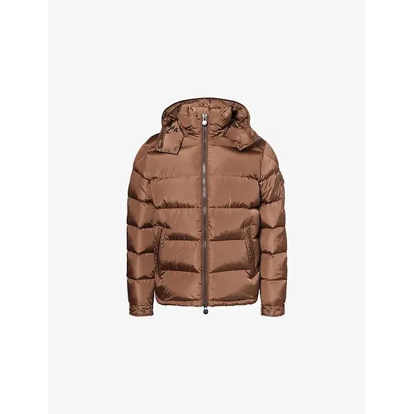 Moncler Maya Matte Shell-down Jacket - Brown