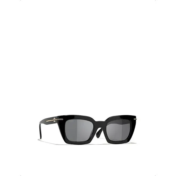 Chanel Ch5509 Rectangular-frame Acetate Sunglasses