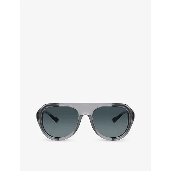 FERRARI Fh2002qu Pilot-frame Injected Sunglasses - Grey