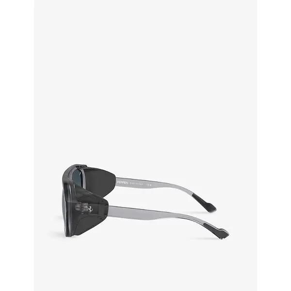 FERRARI Fh2002qu Pilot-frame Injected Sunglasses - Grey